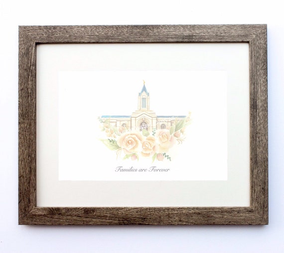 Watercolor Fort Collins Lds temple Art & Collectibles Prints etna.com.pe