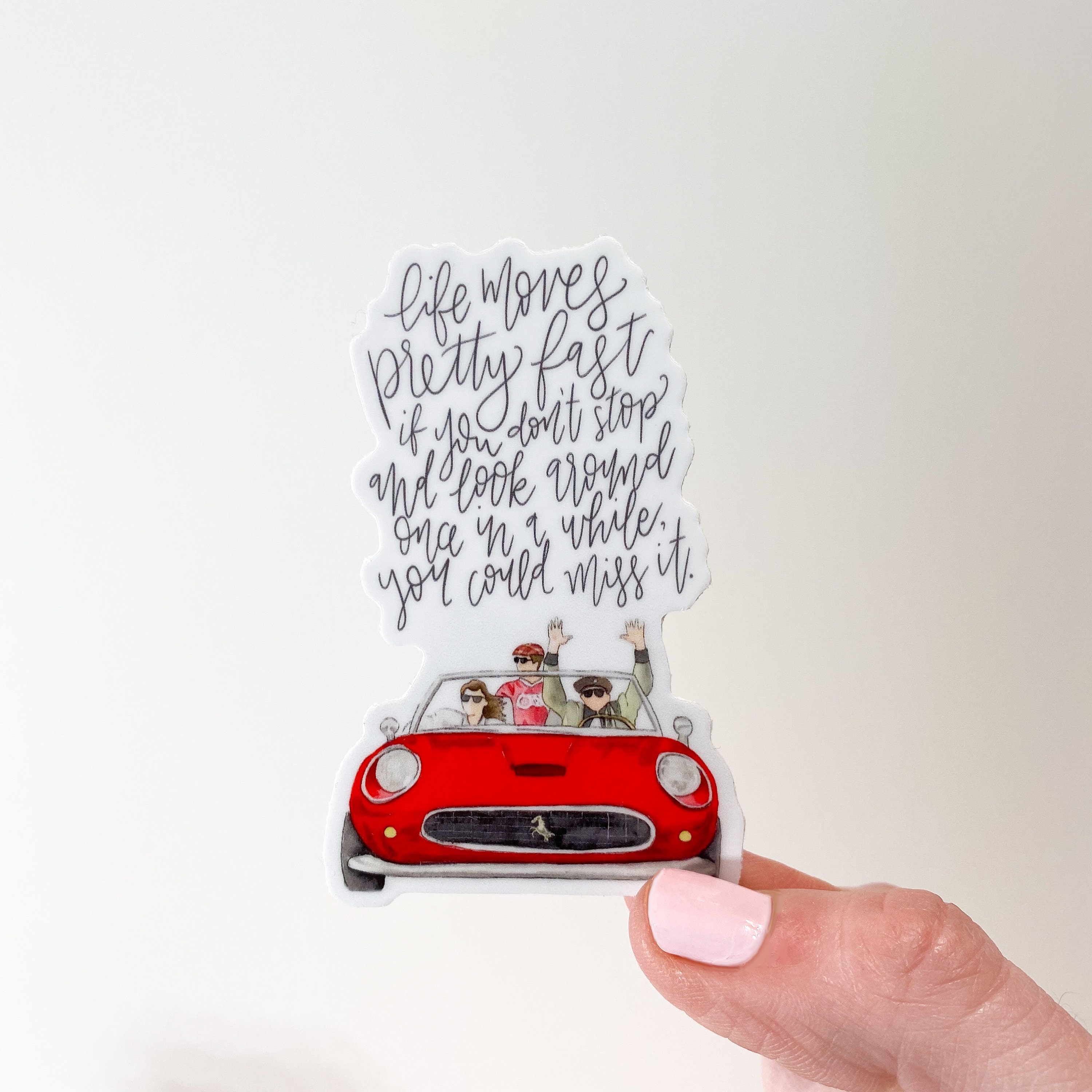 Ferris Buellers Day off Quote Vinyl Sticker Inspirational - Etsy