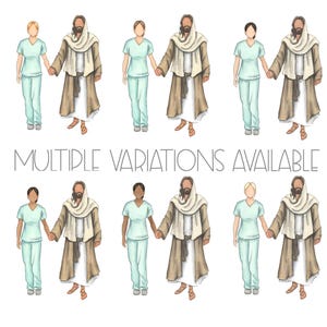 Nurse Walking With Jesus Christian Nurse Gift Gift for Nurse Medical ...