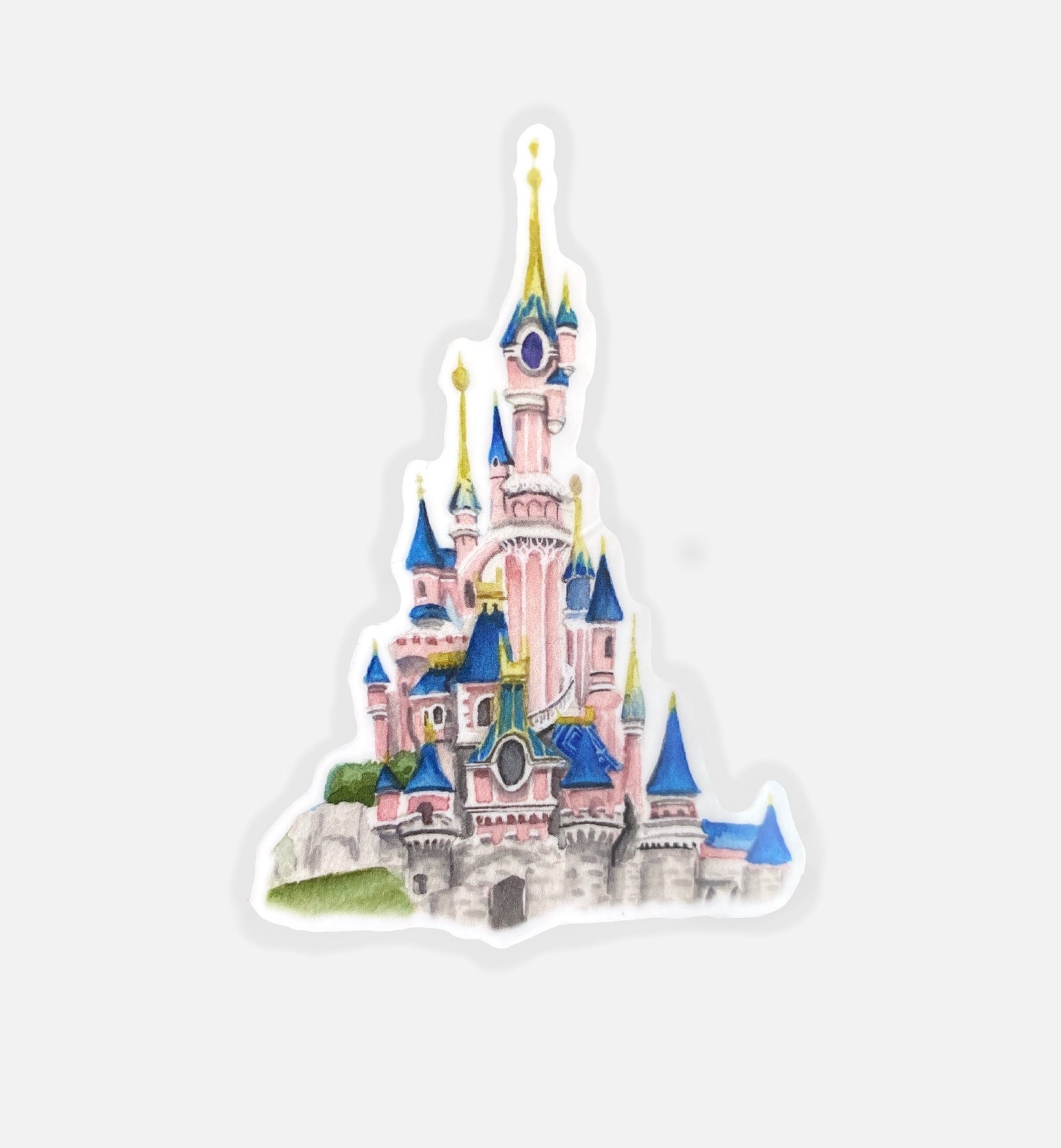 Disney Paris Castledisneyland Castle Disney Sticker Castle | Etsy Hong Kong