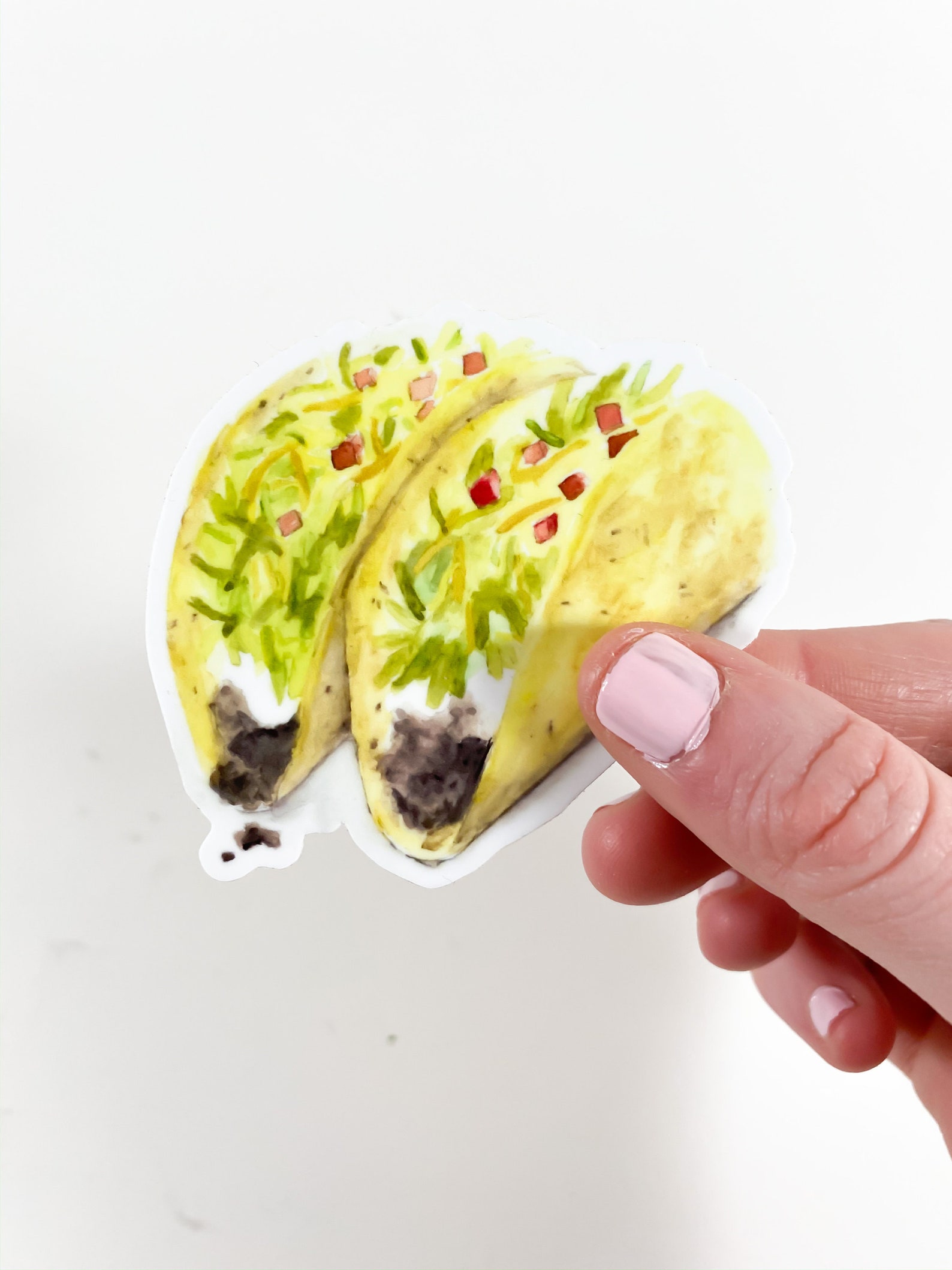 Taco Sticker Vinyl Sticker Taco Lover Taco Tuesday - Etsy