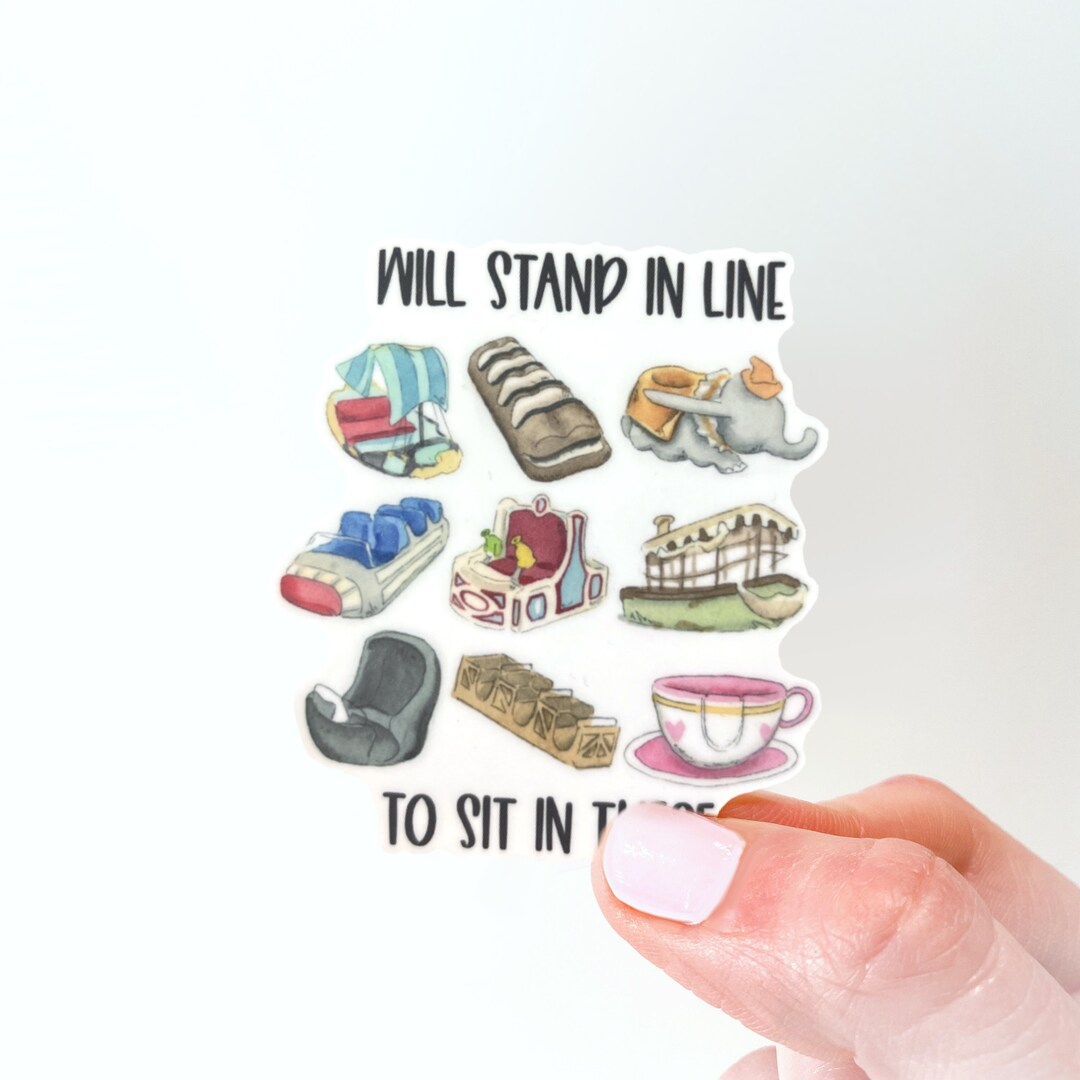Ride Vehicle Vinyl Sticker | Theme Park Sticker | Magical Sticker - Etsy