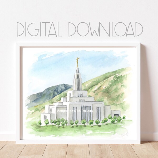 Lds Temple Canvas Art - Etsy