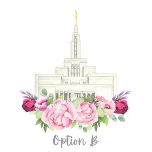 Draper Temple, Draper Watercolor Painting, Watercolor Print, Draper ...