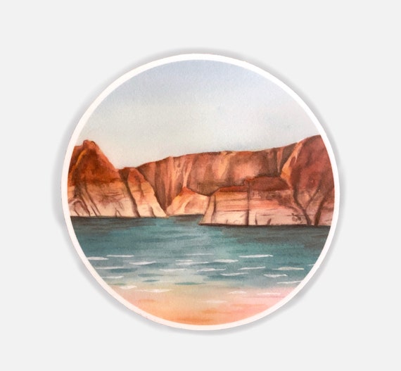Lake Powell Sticker Utah Vinyl Sticker Boating Sticker - Etsy
