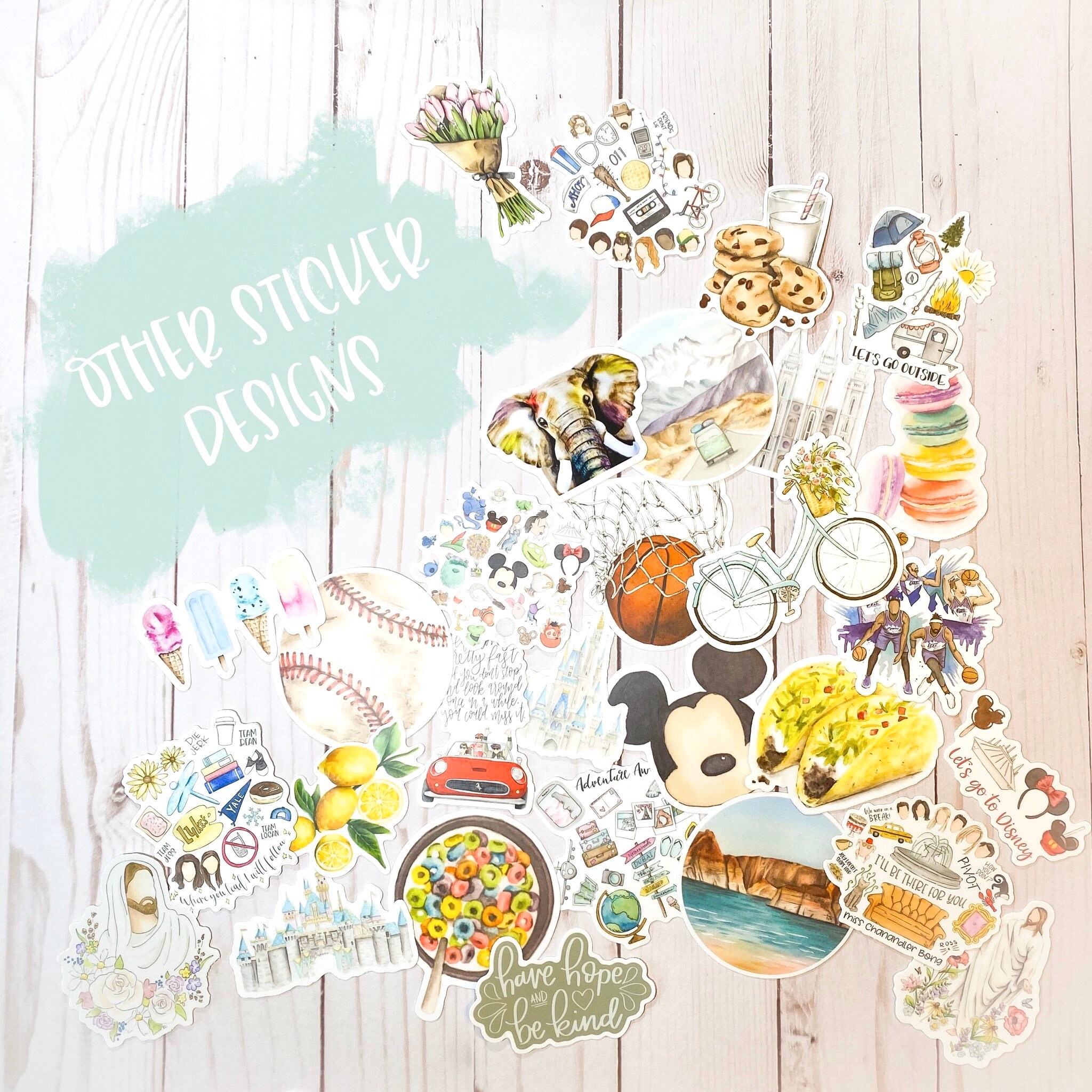 Disney Characters Sticker Mickey Mouse Sticker Movie - Etsy