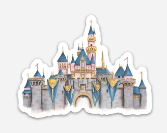 Disneyland Castle Sticker - Etsy