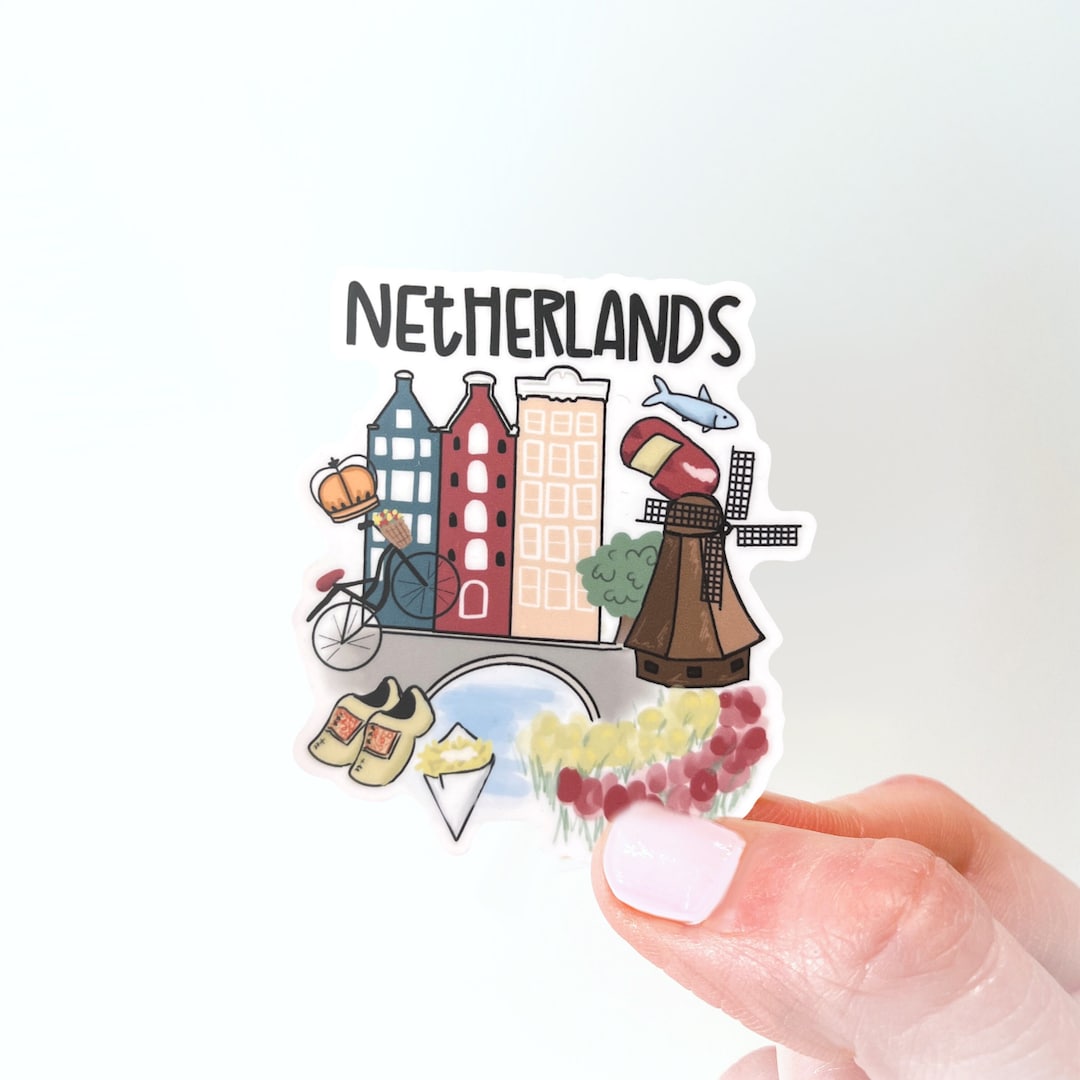 Holland Travel Sticker | Netherland Sticker | Amsterdam Sticker - Etsy