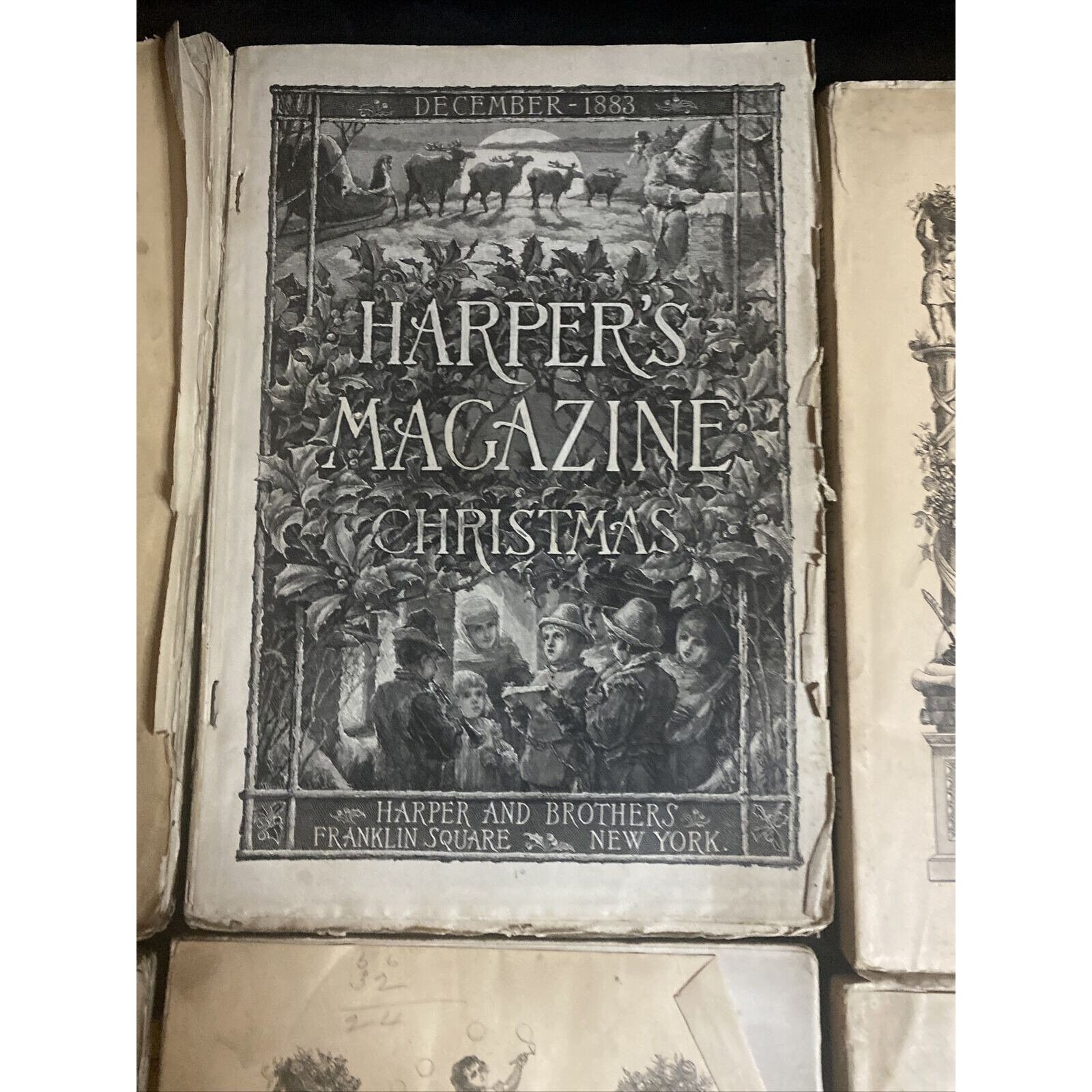 Harpers New Monthly Magazine 8 Antique Magazines Periodicals 1883 1800s ...