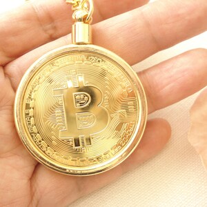 Bitcoin Gold Coin 1 Oz Key Chain, His and Hers, Wedding Gift, Best ...
