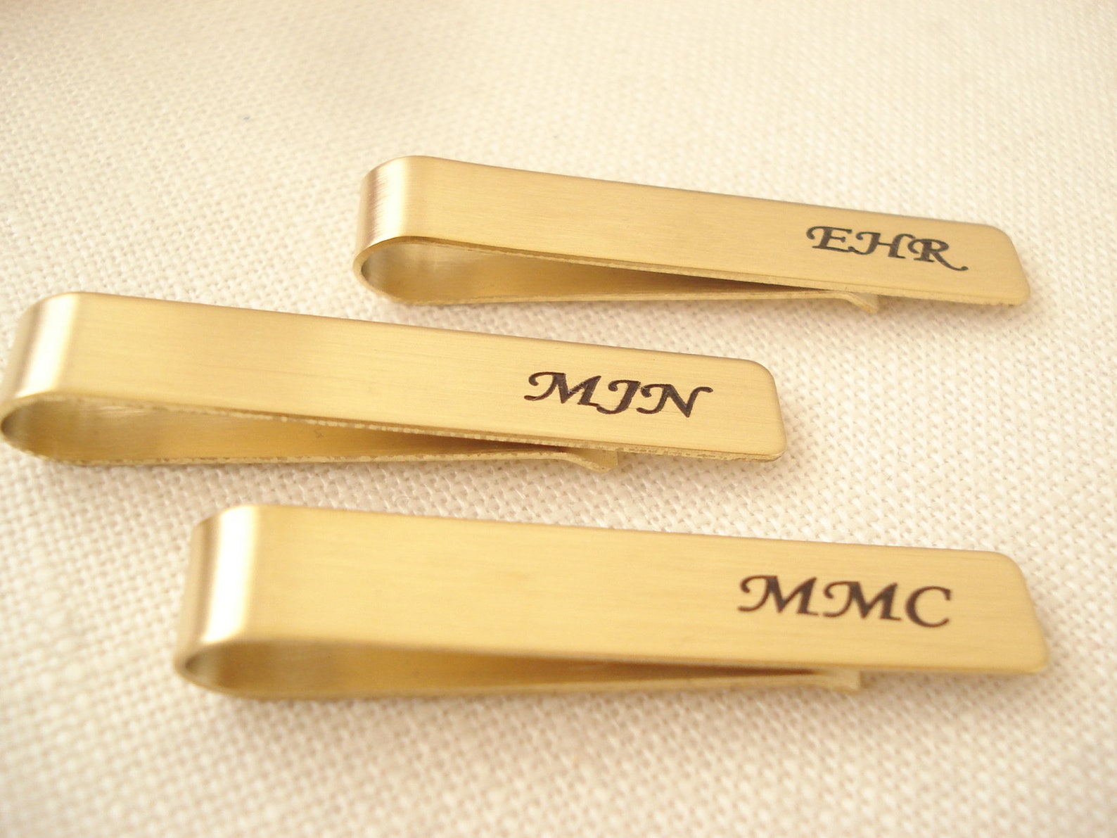 Stainless Steel Personalized Tie Clip...gold or Silver Custom | Etsy