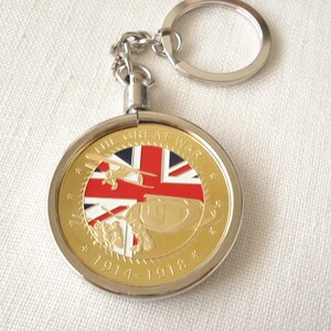 The Great War Gold Coin Key Chain His and Hers Wedding Gift - Etsy