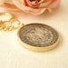 Morgan Dollar 1881 Silver Coin Key Chain, His and Hers, Wedding Gift ...