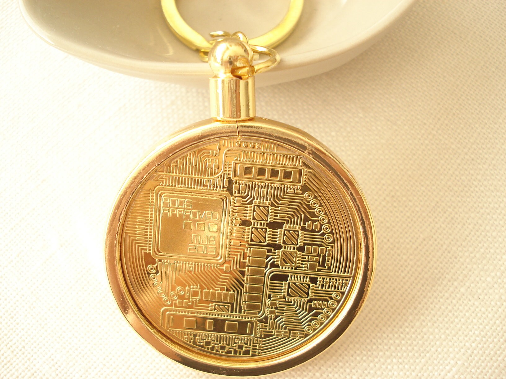 Bitcoin Gold Coin 1 Oz Key Chain His and Hers Wedding Gift - Etsy