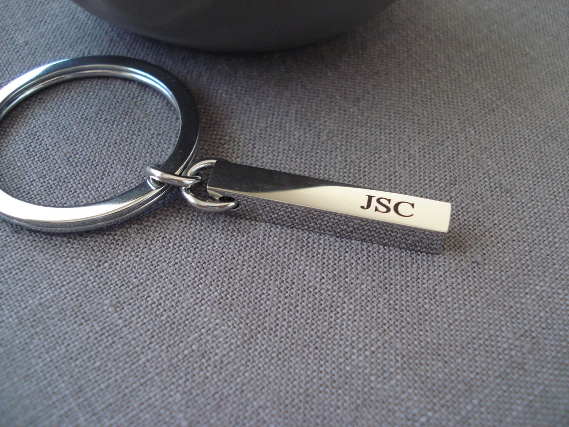 Personalized Key Chain (one)...custom Engraved Key Ring, His and Hers ...