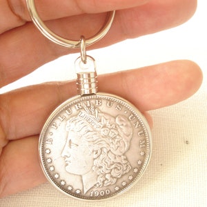 Morgan Dollar Key Chain, His and Hers, Wedding Gift, Groomsmen Gift ...