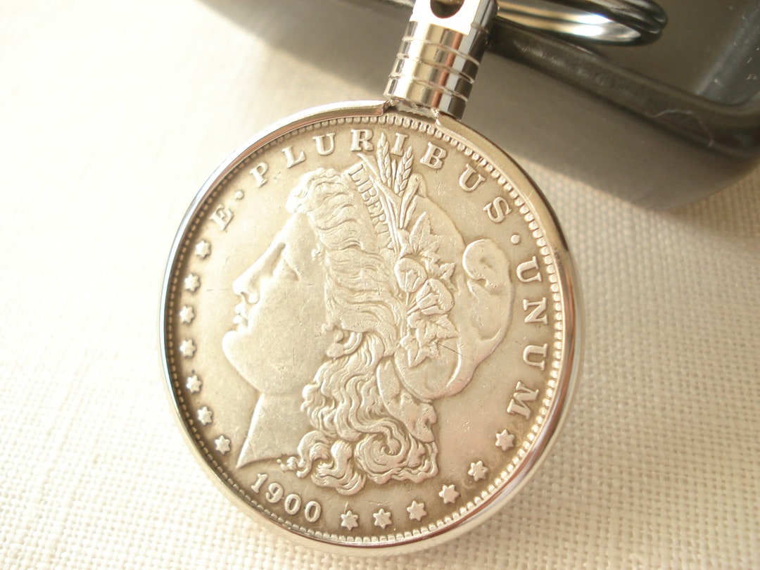 Morgan Dollar Key Chain, His and Hers, Wedding Gift, Groomsmen Gift ...