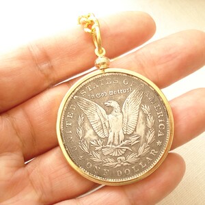 Morgan Dollar 1881 Silver Coin Key Chain, His and Hers, Wedding Gift ...