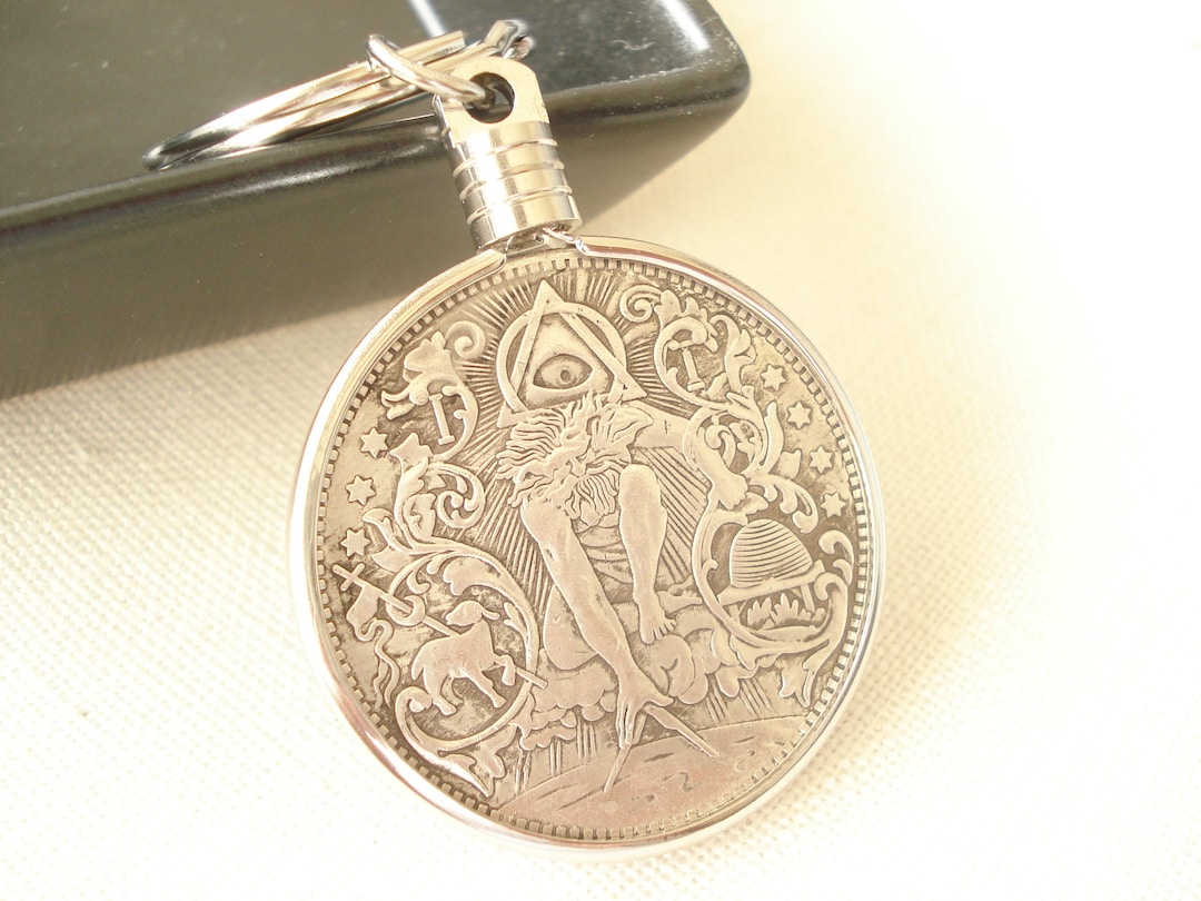 Morgan Dollar Key Chain, His and Hers, Wedding Gift, Groomsmen Gift ...