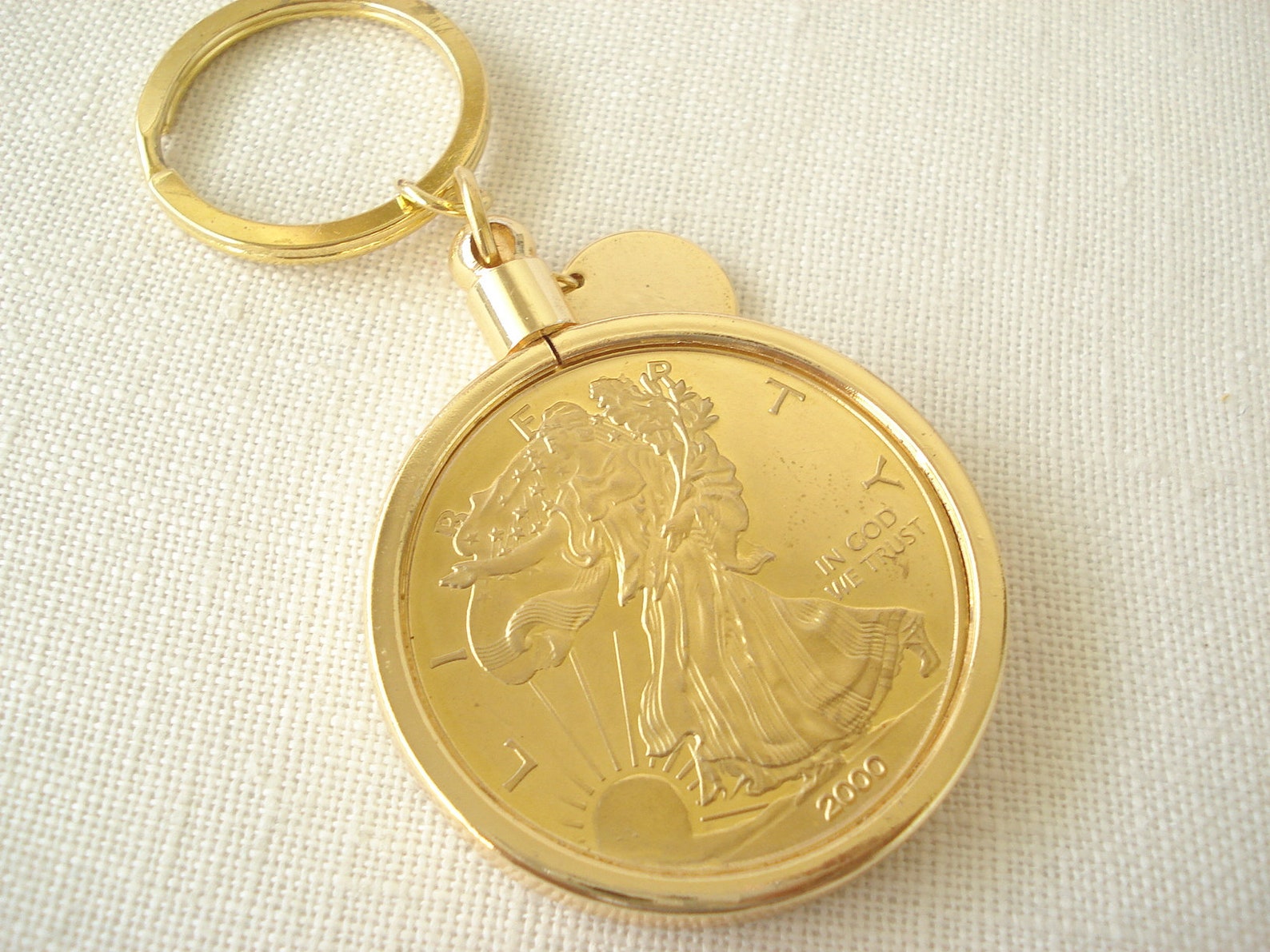 Eagle Liberty Dollar Gold Coin Key Chain His and Hers - Etsy