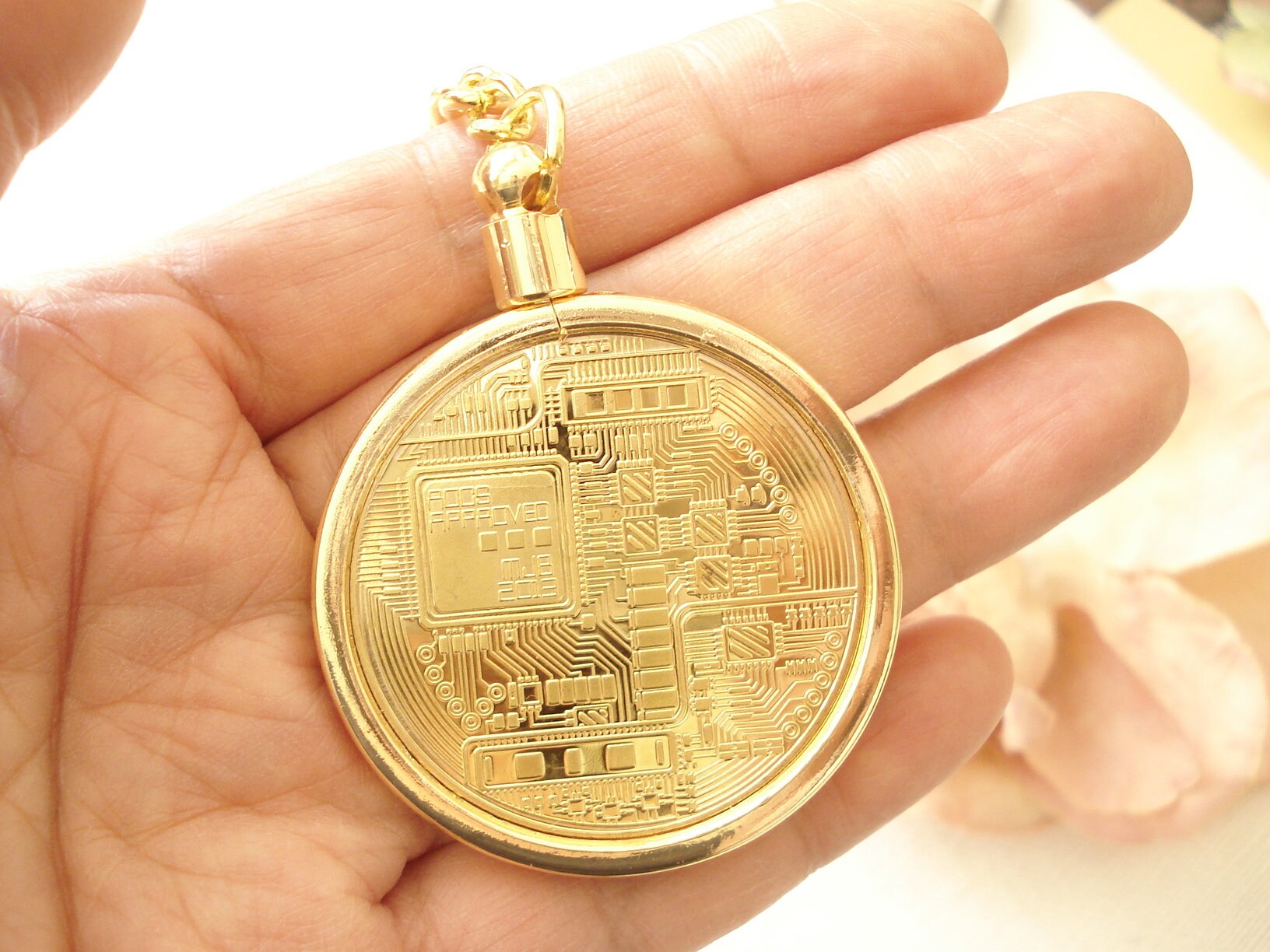 Bitcoin Gold Coin 1 Oz Key Chain His and Hers Wedding Gift - Etsy