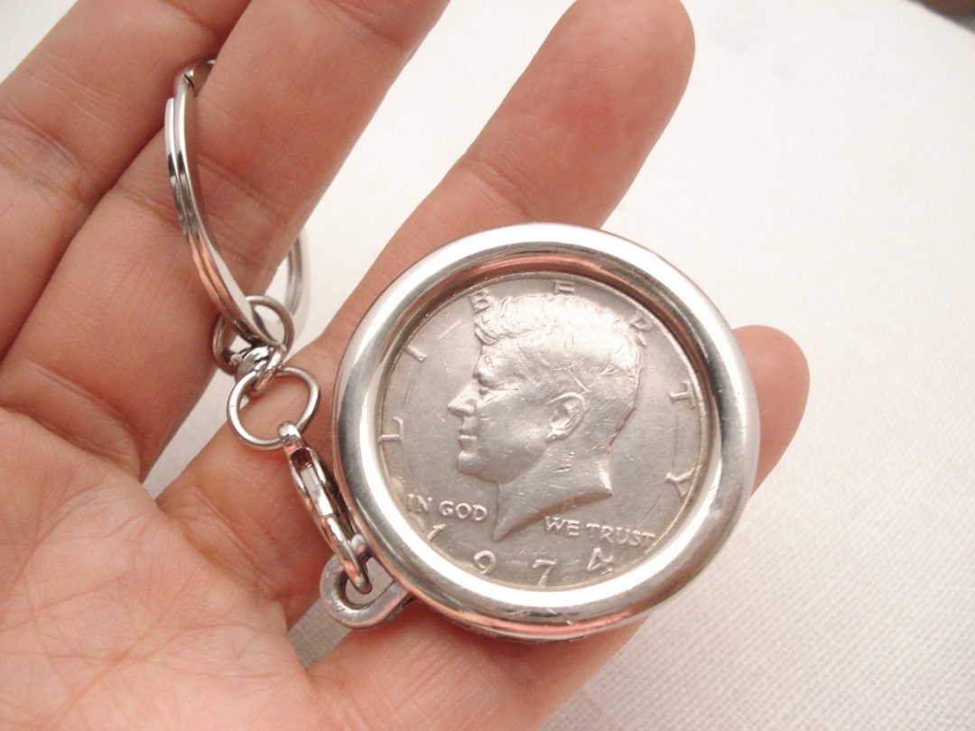 Personalized Half Dollar Key Chain Engraved Gift for Best Friends ...