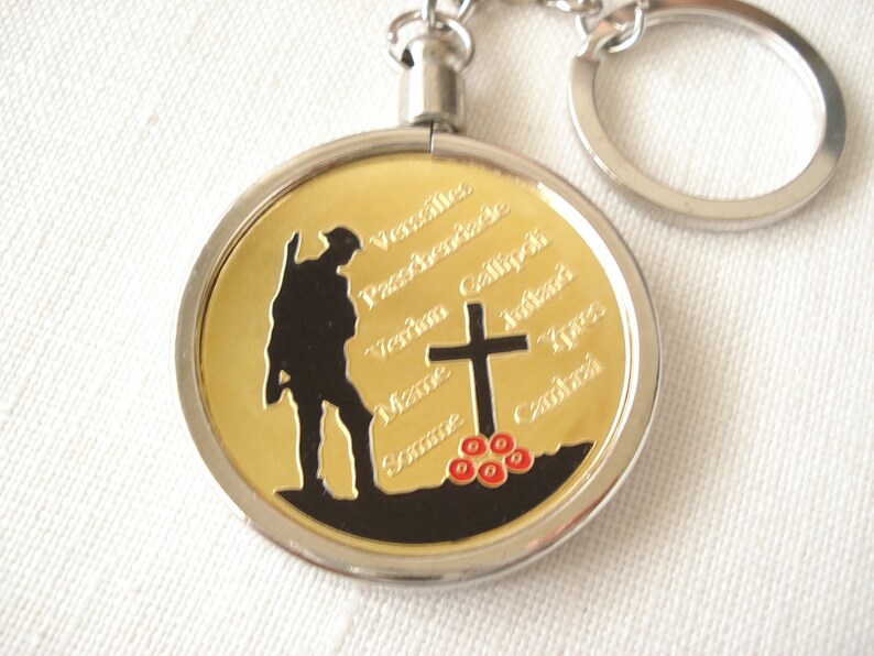 The Great War Gold Coin Key Chain His and Hers Wedding Gift | Etsy