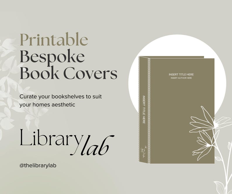 Custom Book Cover / Dust Jacket With Hand Drawn Patterns in Multiple ...