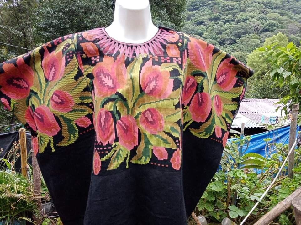 Clothing Vintage Guatemalan Mayan Huipil Circa 1970's Handmade Hand Woven Hand Embroidered ...