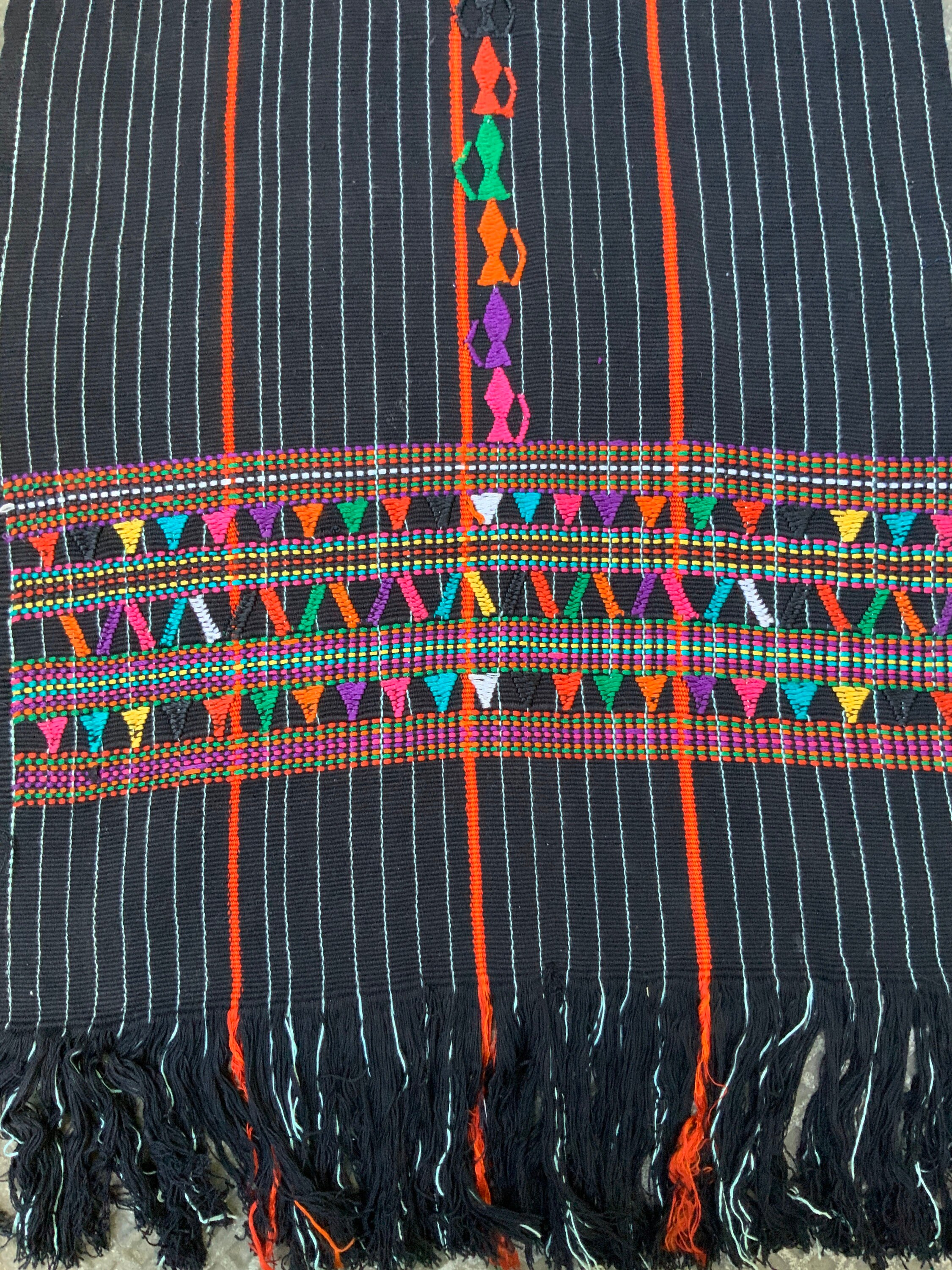 Authentic Vintage Guatemalan Mayan Throw Table Runner Shawl | Etsy UK