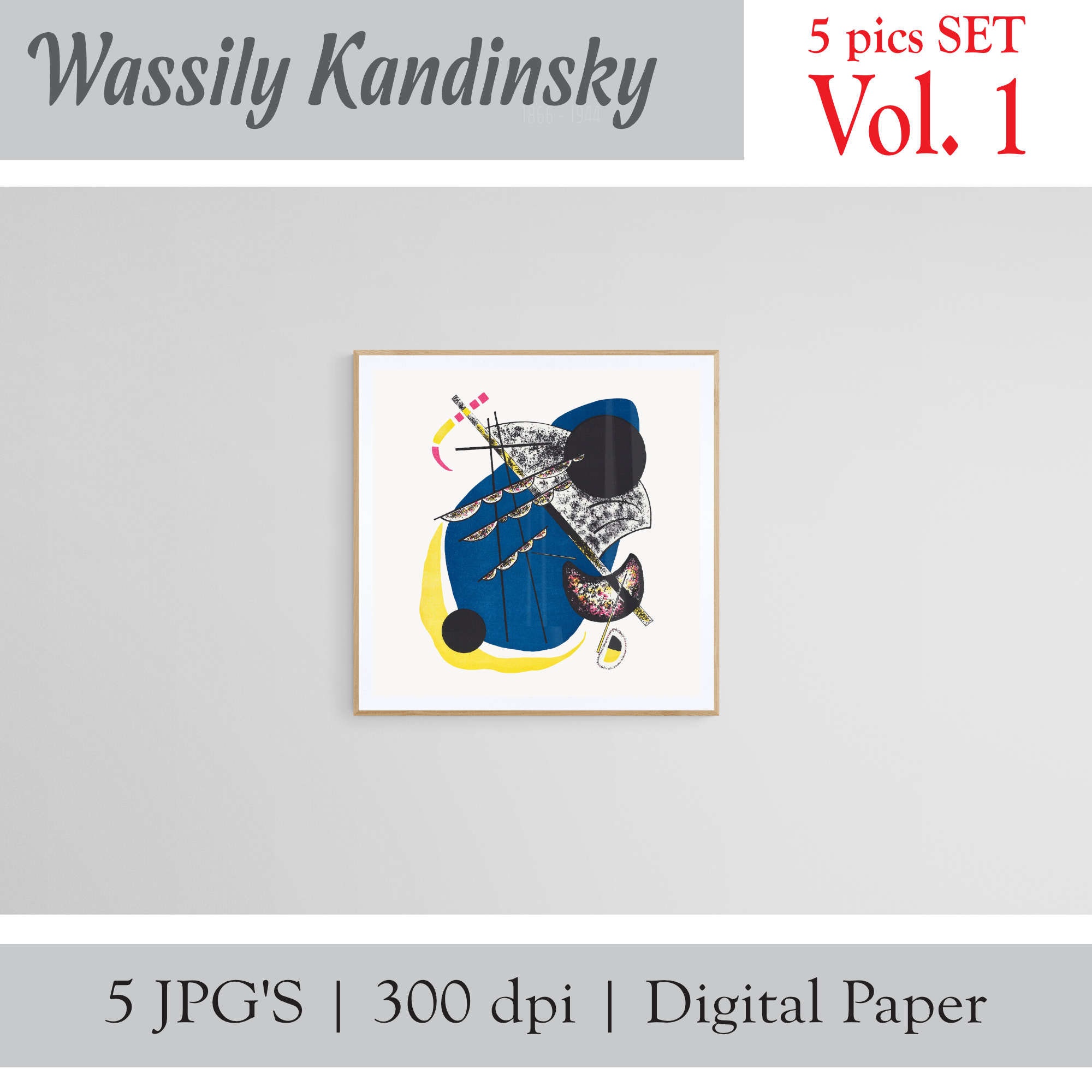 Kandinsky Set, Kandinsky Printable, Kandinsky Poster, Kandinsky Print ...
