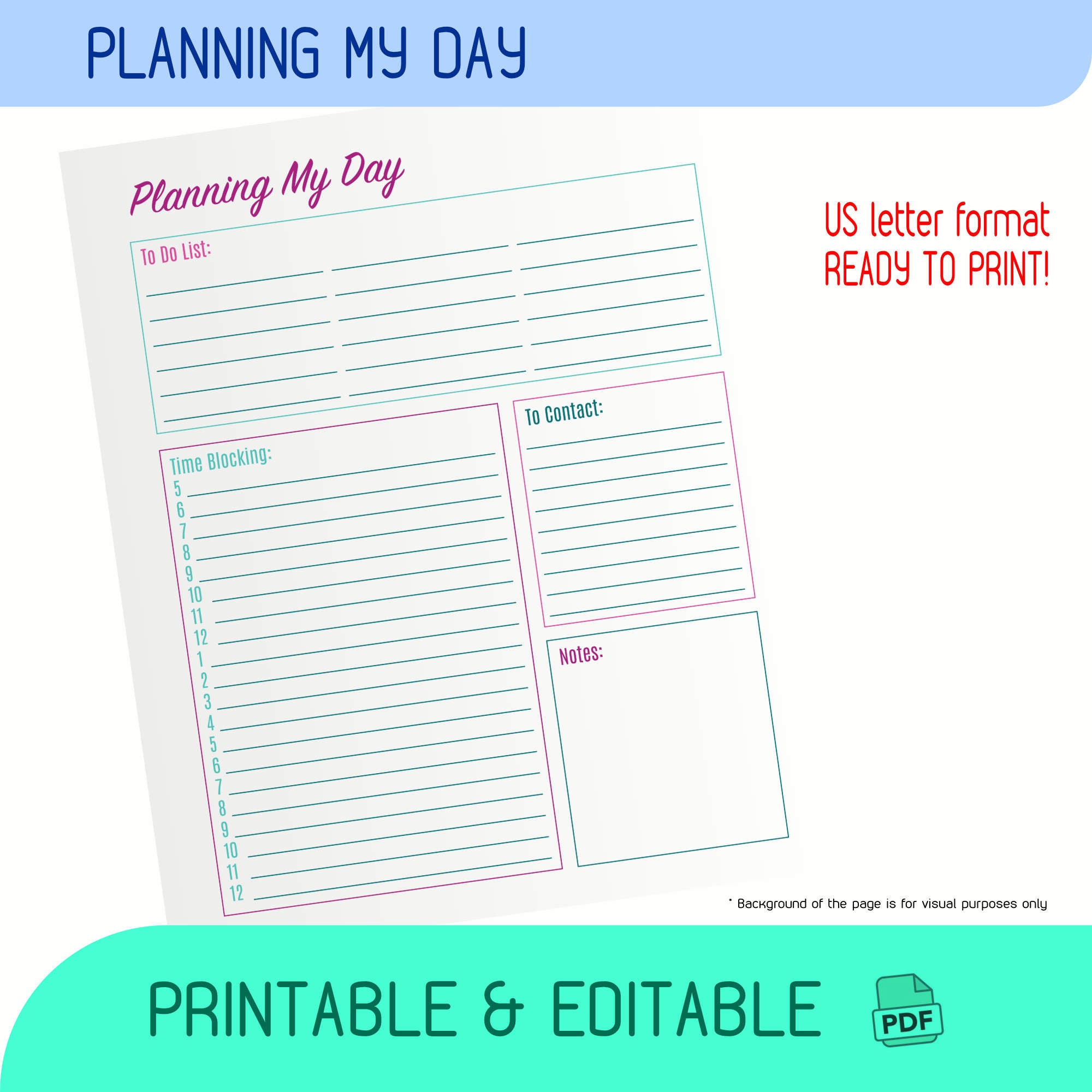 Home Binder PRINTABLE, Goal Setting, Minimalistic Calendar, Week at A ...