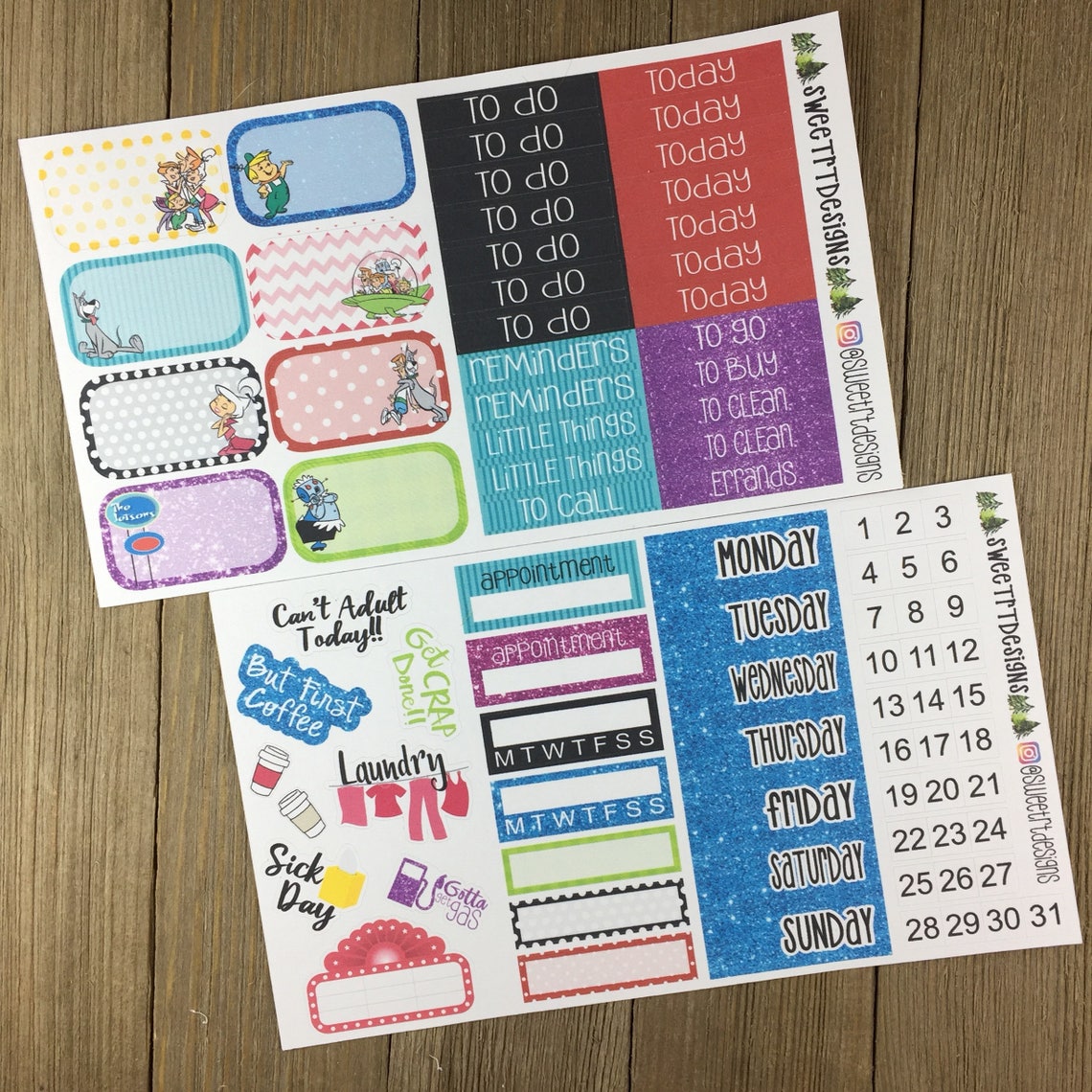 Deluxe Weekly Planner Sticker Kit - Etsy