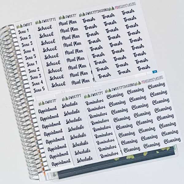 Planner Stickers Functional - Etsy