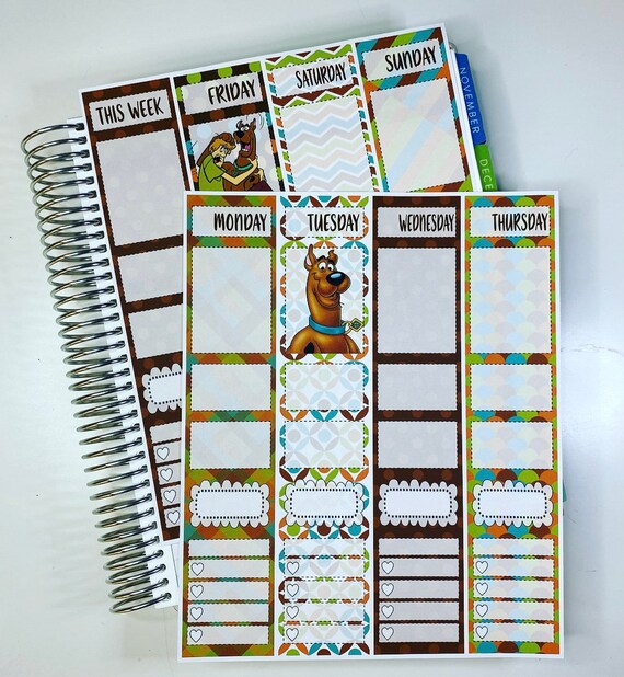 8 Strip Weekly Sticker Kit - Etsy