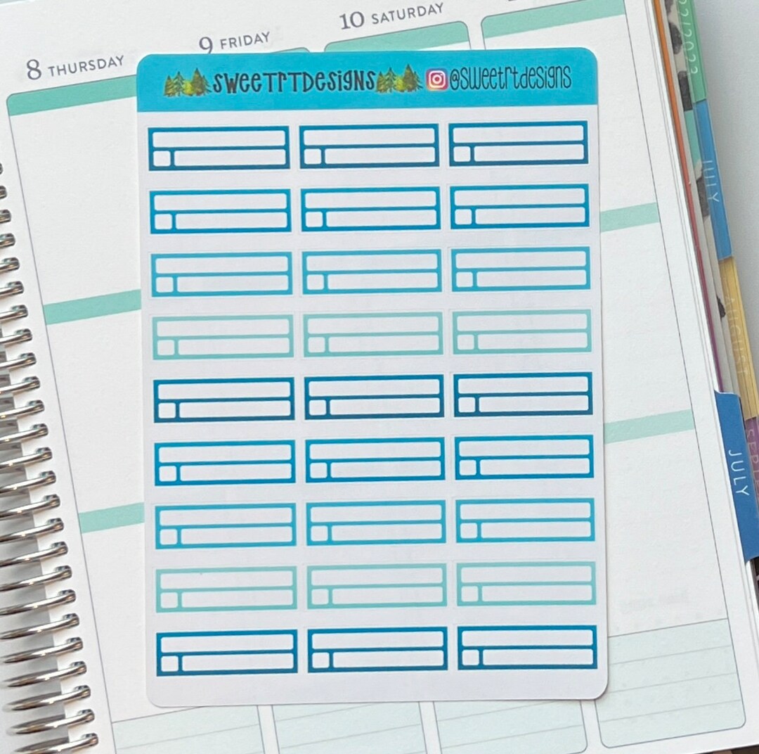 Teal Blank Task Box - Etsy