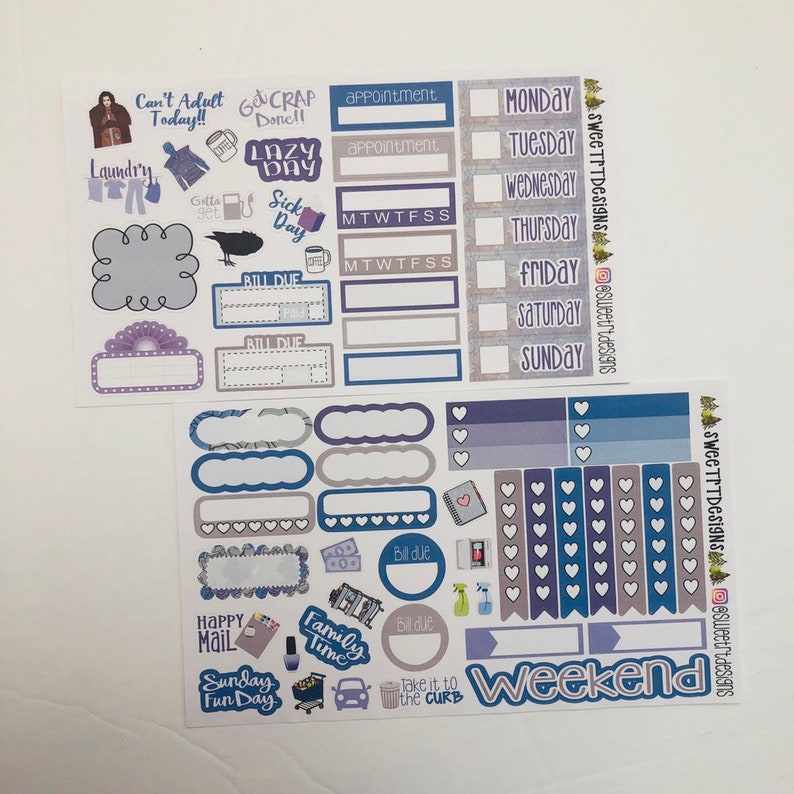 Deluxe Weekly Planner Sticker Kit - Etsy