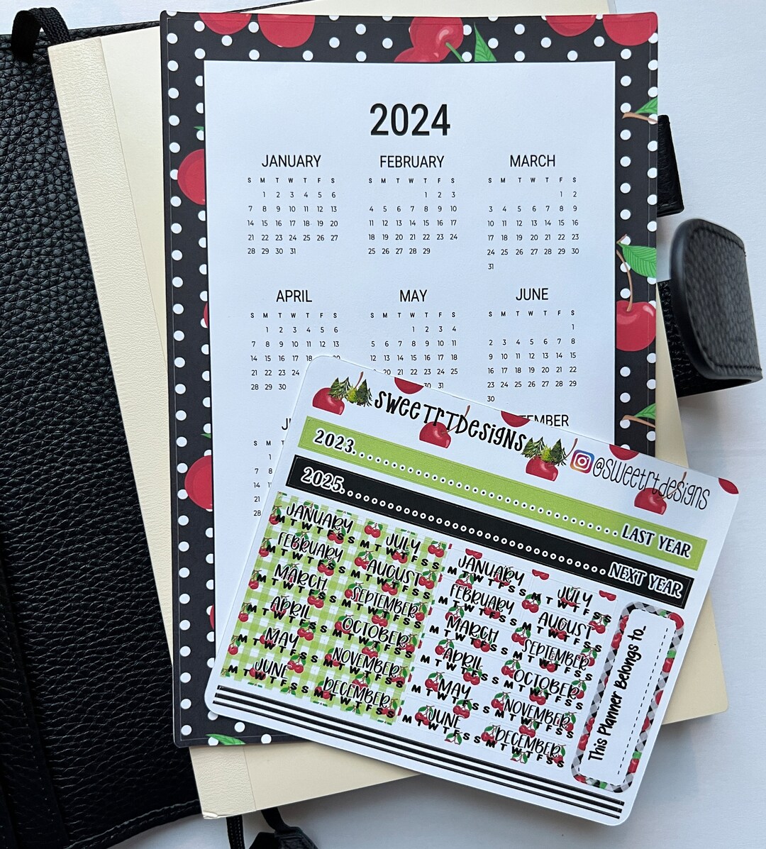 Hobonichi COUSINS Yearly Outlook Sticker Set - Etsy