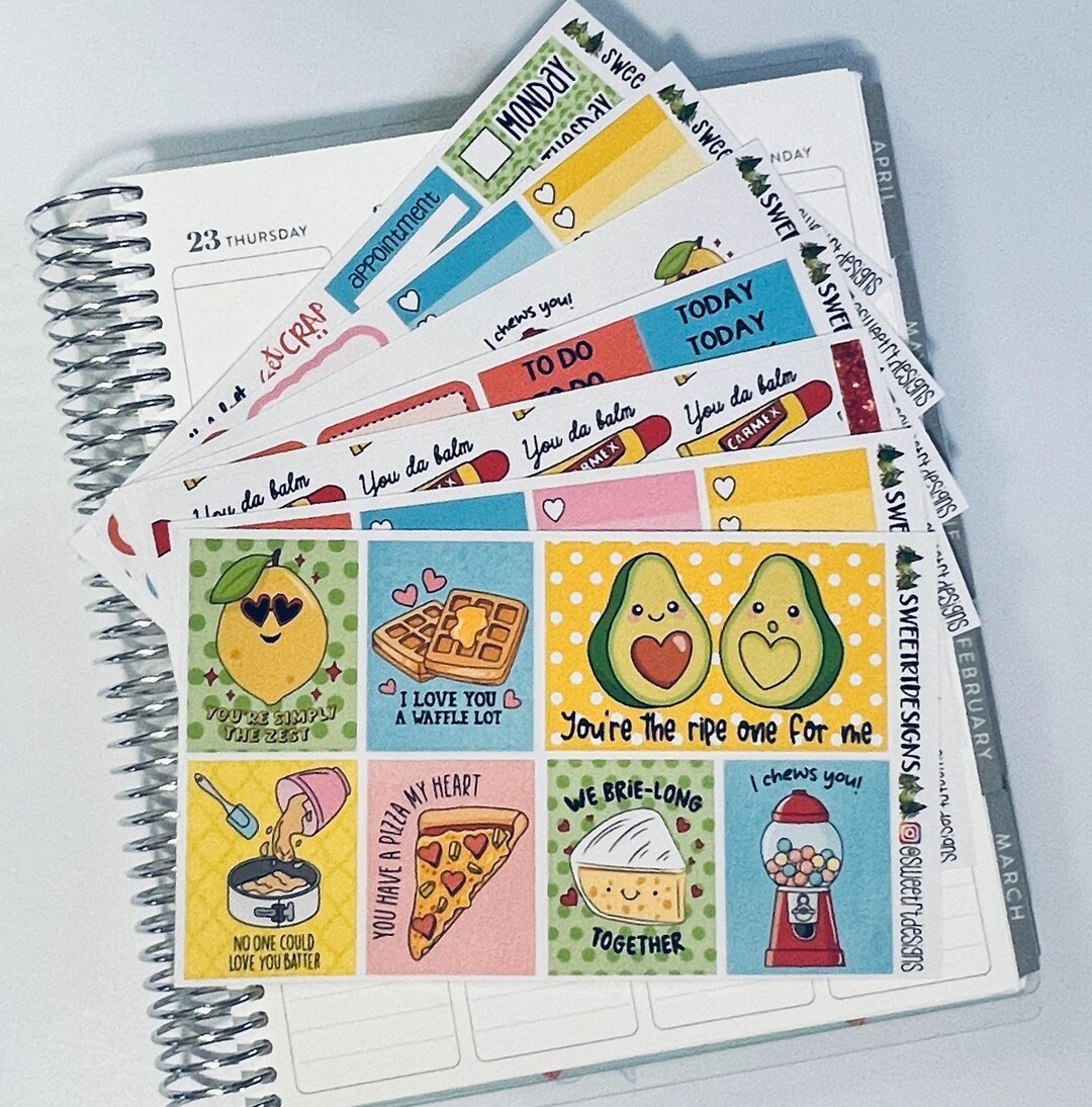 Deluxe 7 Pg Weekly Planner Sticker Kit - Etsy