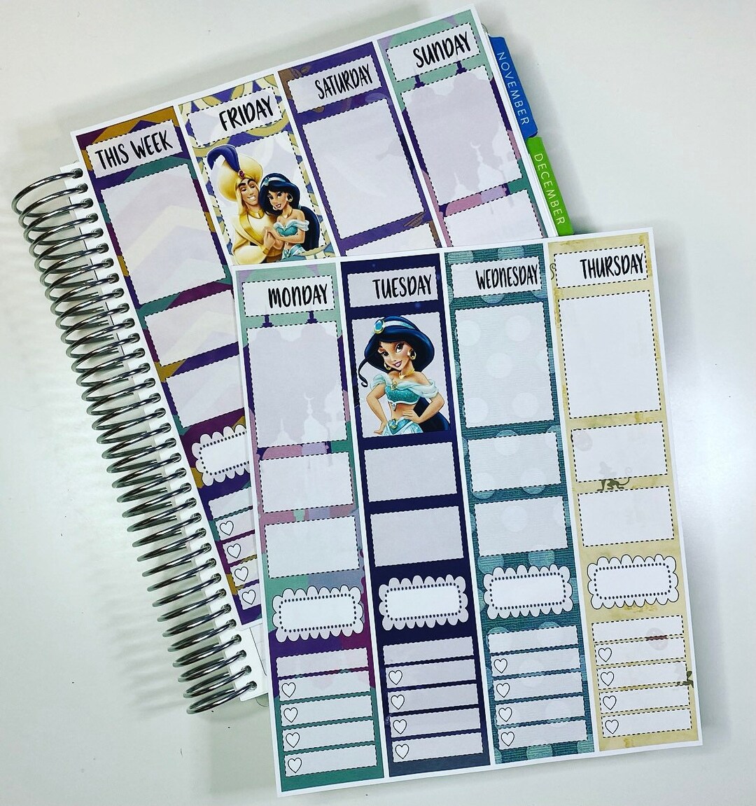 8 Strip Weekly Sticker Kit - Etsy