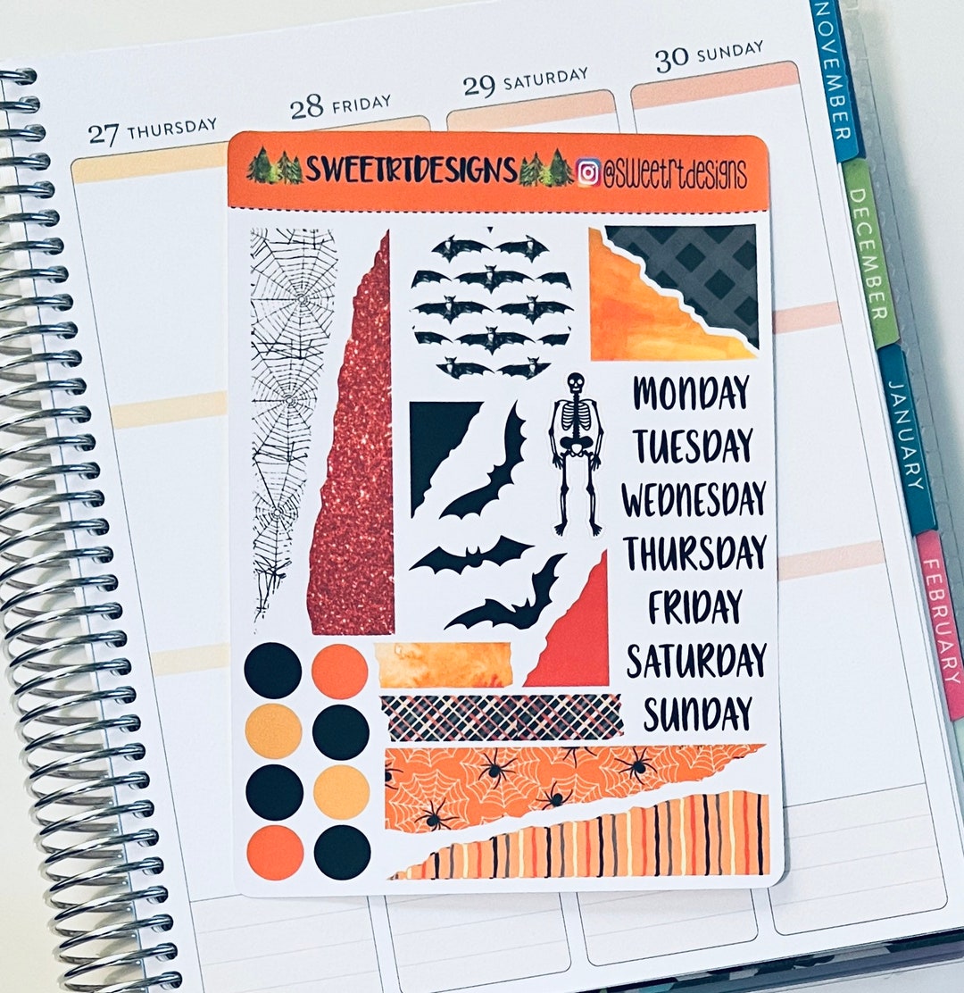 Spooky Journal Sticker Kit - Etsy
