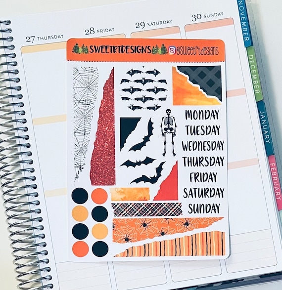 Spooky Journal Sticker Kit - Etsy