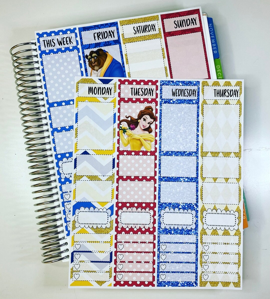 8 Strip Weekly Sticker Kit - Etsy