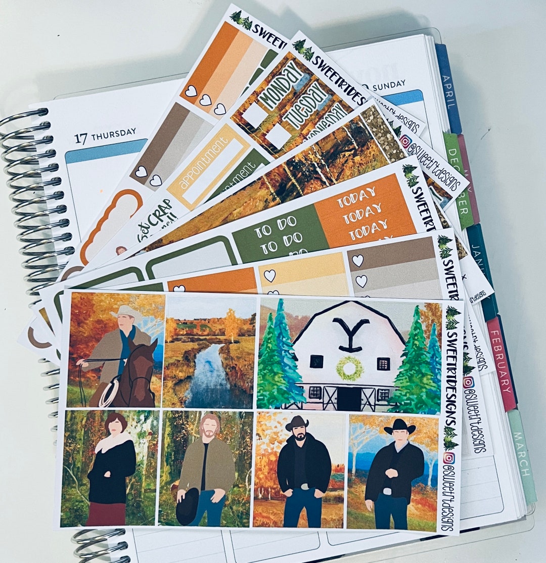Deluxe Weekly Planner Sticker Kit - Etsy