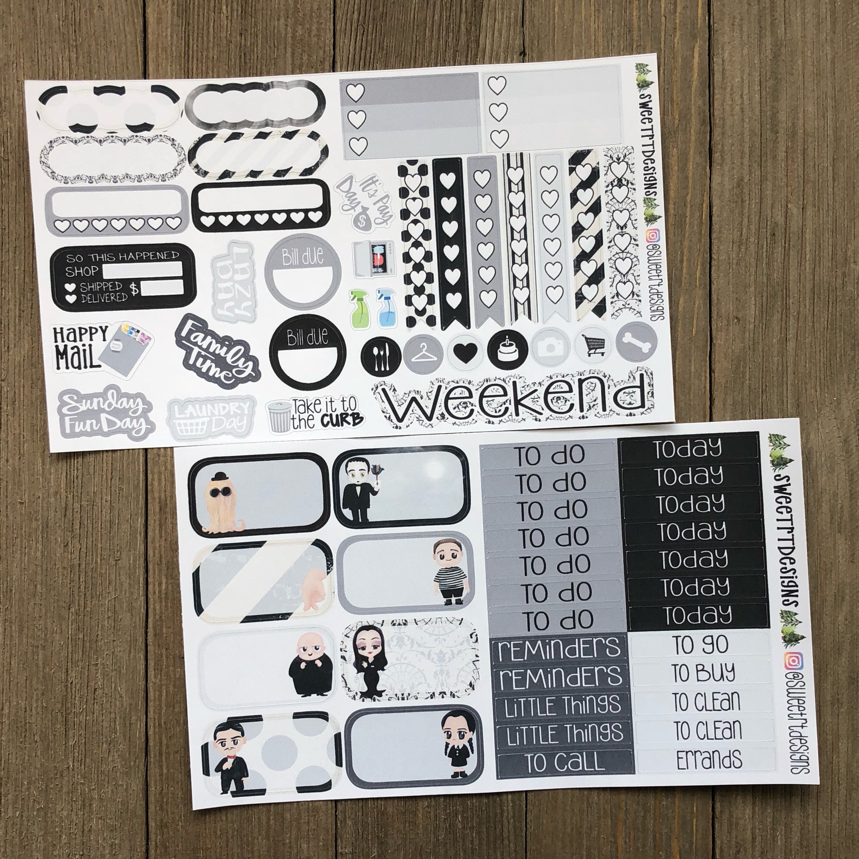 Deluxe Weekly Planner Sticker Kit "family Values" - Etsy