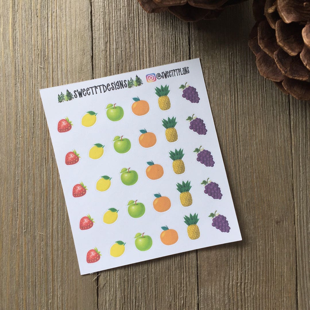 Fruit Planner Stickers - Etsy