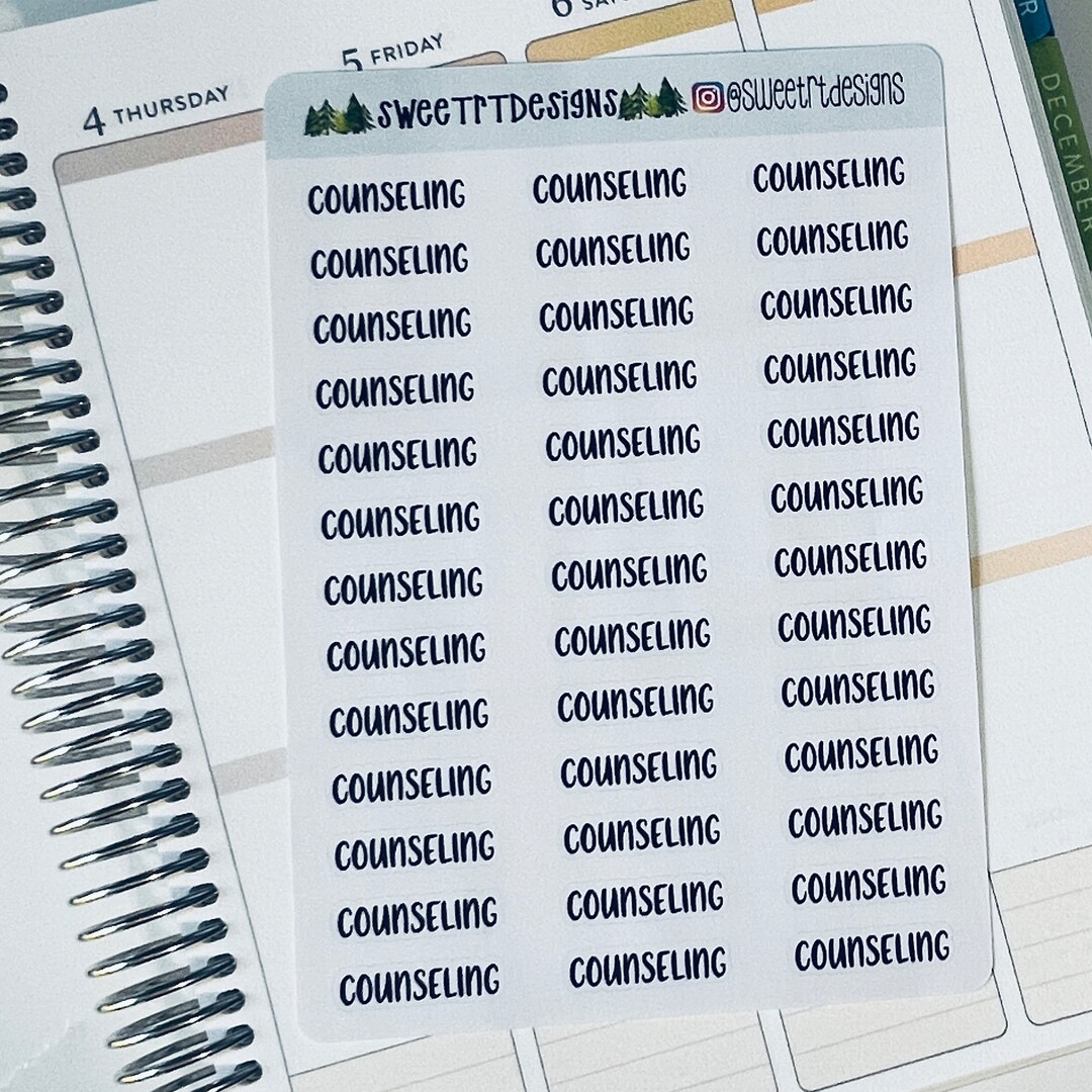 Counseling Script Planner Stickers - Etsy