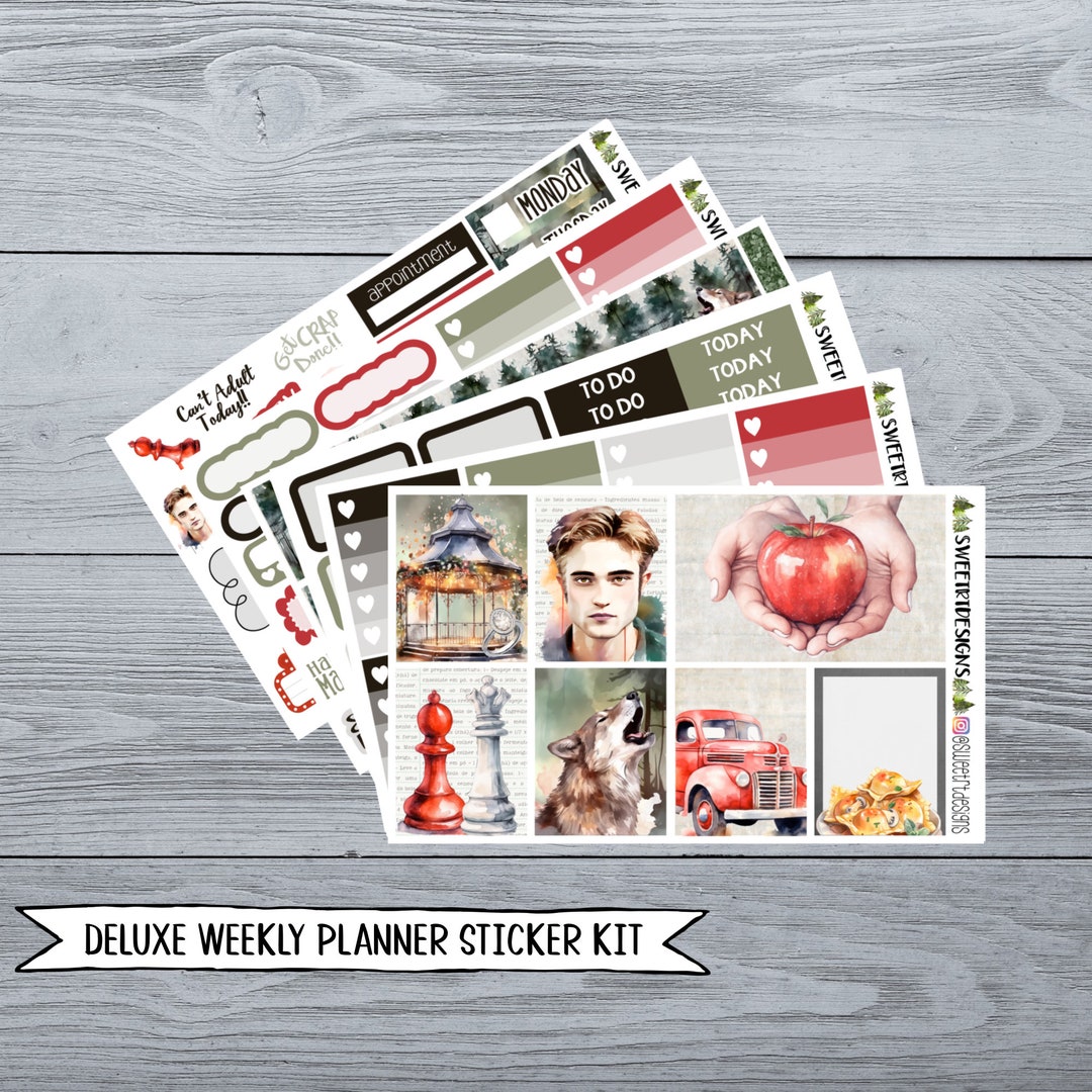 Deluxe Weekly Planner Sticker Kit - Etsy