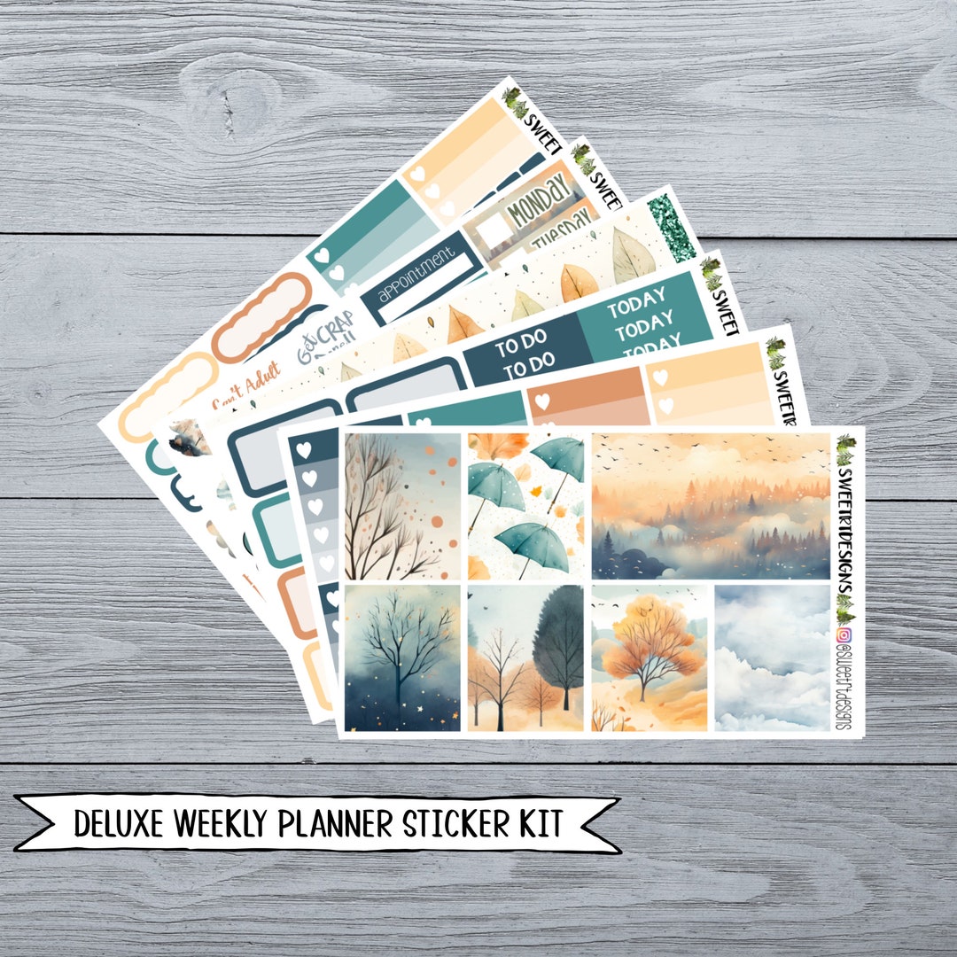 Deluxe Weekly Planner Sticker Kit - Etsy