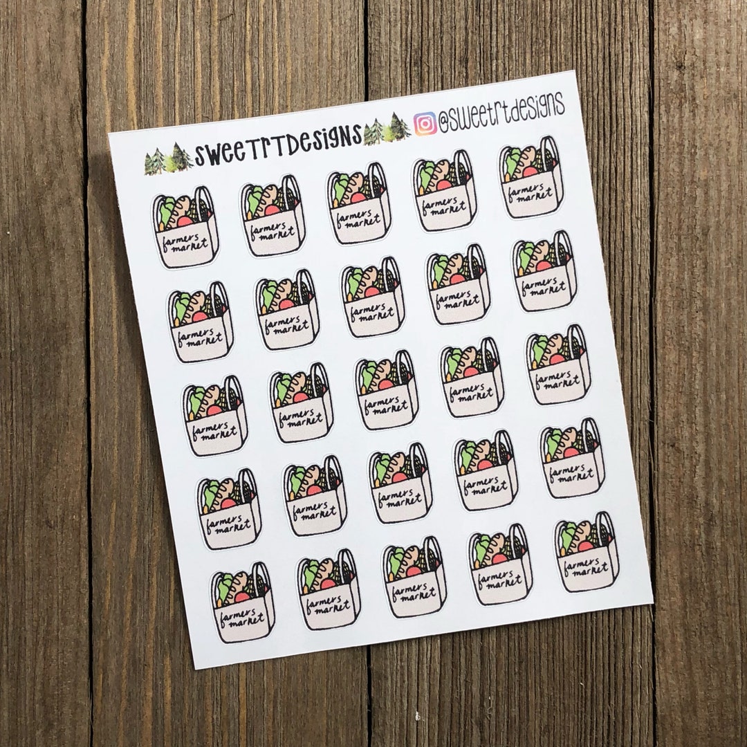 Farmers Market Stickers - Etsy